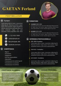 Exemple de CV Footballeur Avec Modèle Word